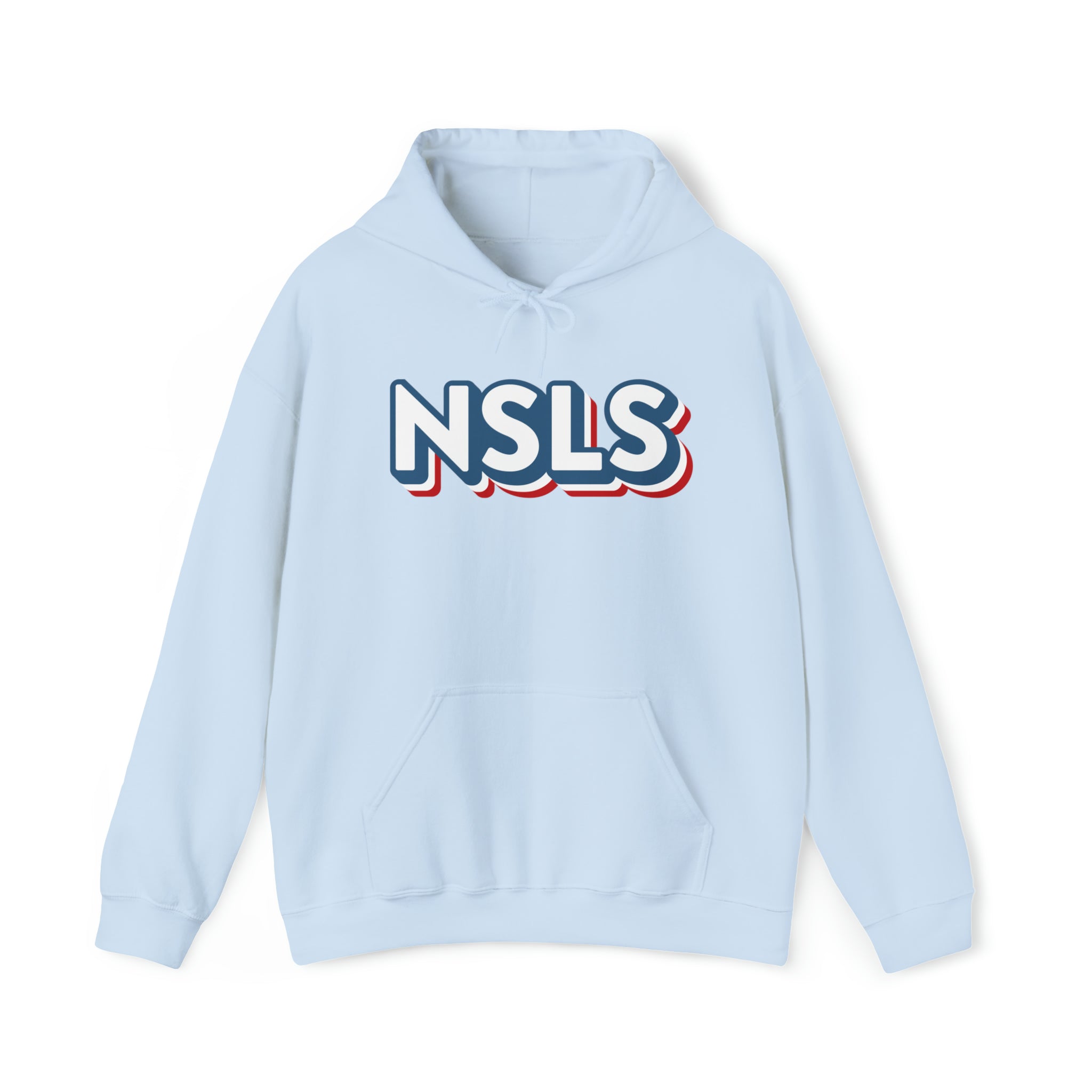 NSLS Heavy Hooded Sweatshirt - RWB on Light Blue – The National Society ...