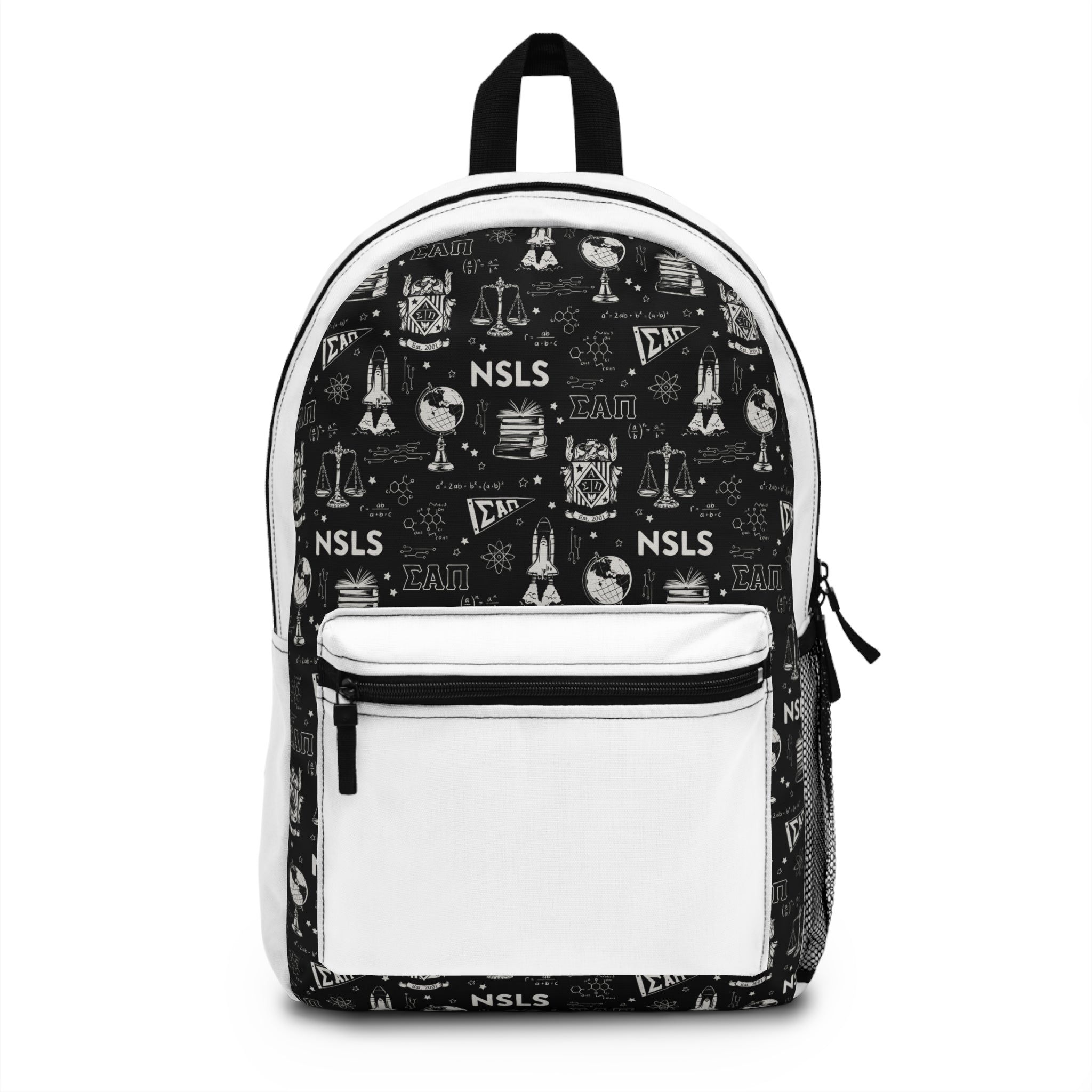 NSLS Pattern Backpack - Black on White Switch – NSLS Shop