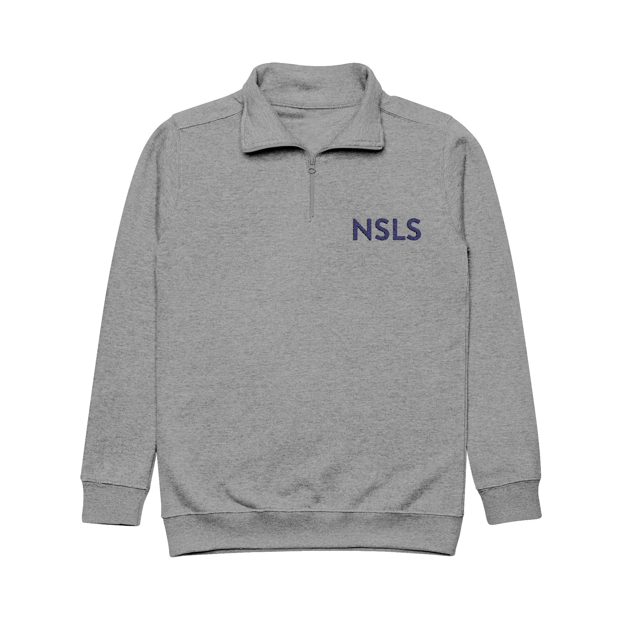 Embroidered Fleece Pullover with blue NSLS logo – NSLS Shop