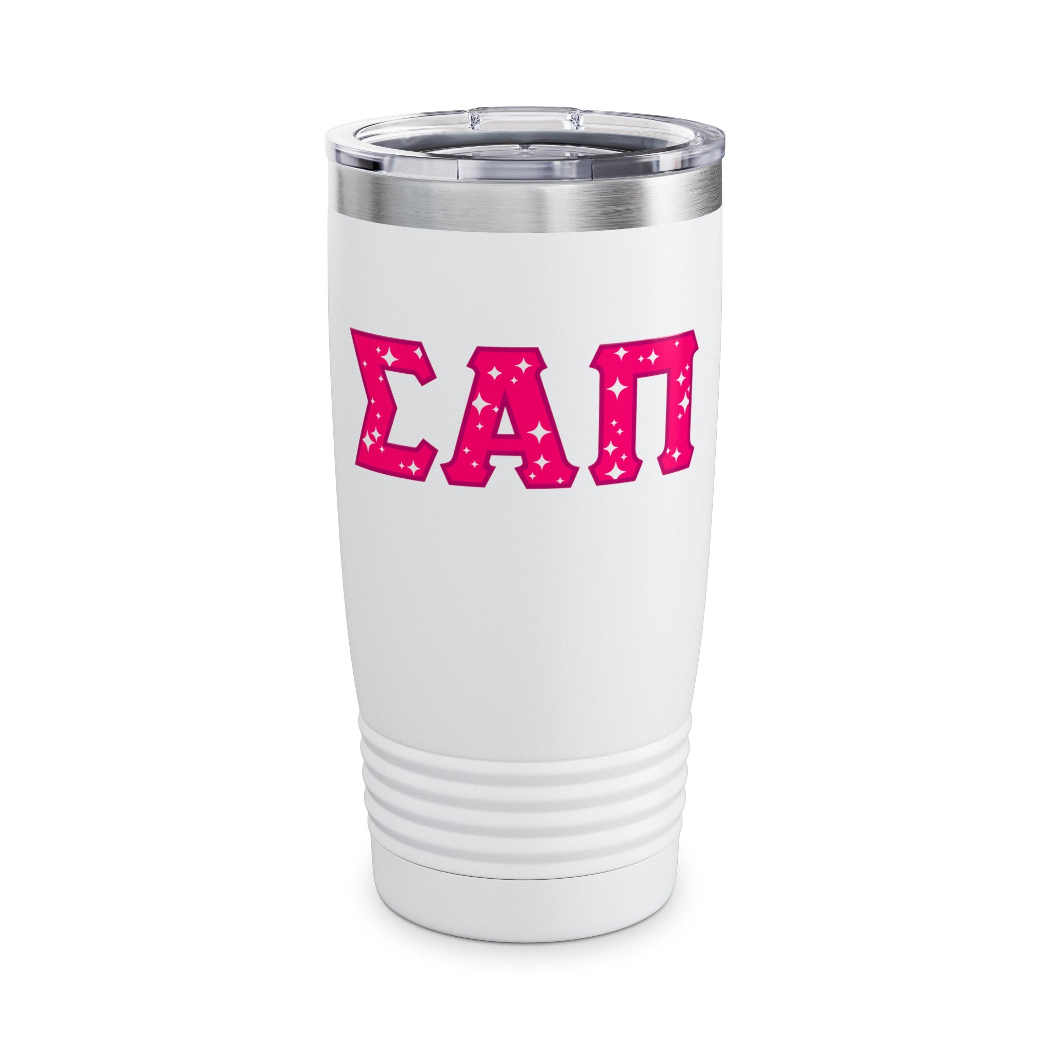 Sigma Alpha Pi - Ringneck Tumbler, 20oz - Pink/White – NSLS Shop